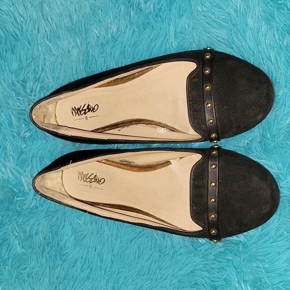 Mossimo Supply Co. | Shoes | Mossimo Black Flats With Gold Studs Size ...
